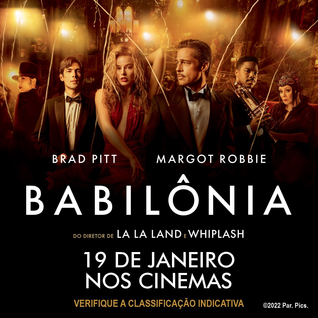 Babilônia lançamento da Paramount Pictures, estreia dia 19/01
